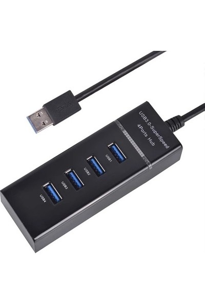 Duraktech 4 Port USB Hub 3.0 USB Çoklayıcı USB Çoğaltıcı Switch Port Işıklı