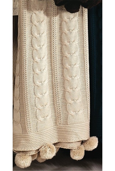 Royal Nazik Tarçın Tv Battaniyesi Krem