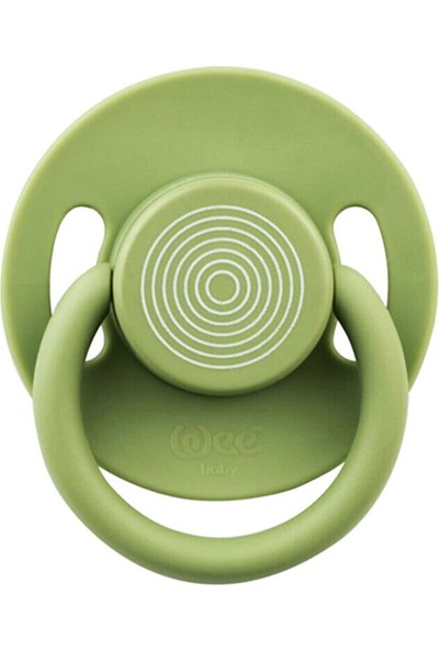 Wee Baby Cool Yuvarlak Uçlu Emzik 6-18 Ay Haki Wee Baby Cool Yuvarlak Uçlu Emzik 6-18 Ay Haki