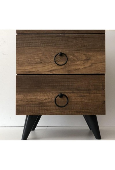 GA Madame Home 2 Çekmeceli Komidin Barok Ceviz