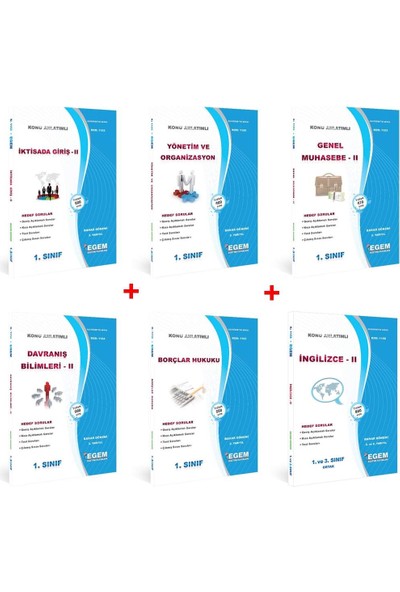 Egem Yayınları AÖF Çalışma Ekonomisi 1..sınıf 2.. Yarıyıl Bahar Dönemi Konu Anlatımlı Soru Bankası Set (Ciltli)