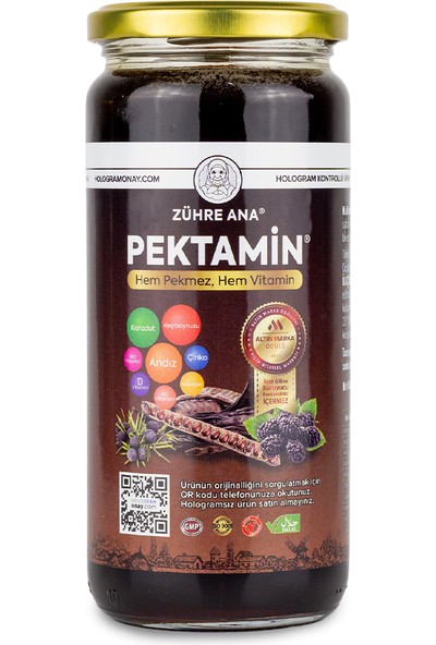 Zühre Ana Pektamin - Karadut, Keçiboynuzu ve Andız Pekmezi Karışımı 650 gr