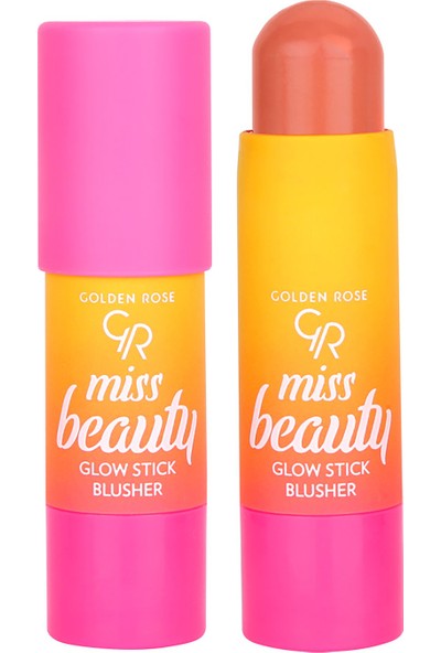 Golden Rose gr Mıss Beauty Glow Stıck Blusher NO:01PEACH Flash Golden Rose gr Mıss Beauty Glow Stıck Blusher NO:01PEACH Flash