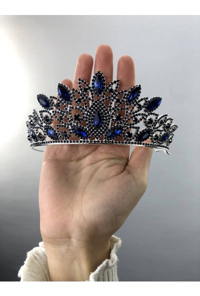Hobigram Sophia Lacivert Kristal Taşlı Kına ve Gelin Tacı Hobigram Sophia Lacivert Kristal Taşlı Kına ve Gelin Tacı