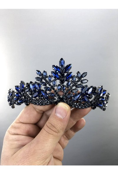 Hobigram Lacivert Lucia Kına ve Gelin Tacı