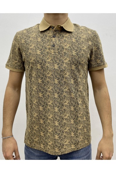 Cazador 21YCEEO04222 Caz 4222 Düz Kesim Polo Yaka T-Shirt Camel