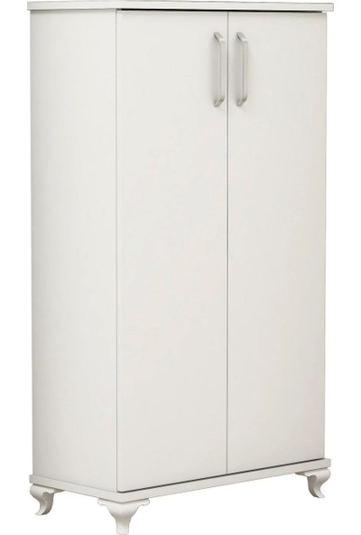 White Home Ayakkabılık Çok Amaçlı Raflı Düzenleyici Dolap 120 cm White Home Ayakkabılık Çok Amaçlı Raflı Düzenleyici Dolap 120 cm