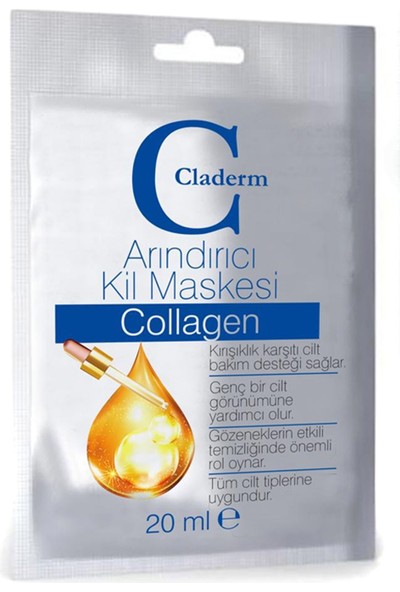 Claderm Bakım Maskesi, Bedensiz, Renksiz Claderm Bakım Maskesi, Bedensiz, Renksiz