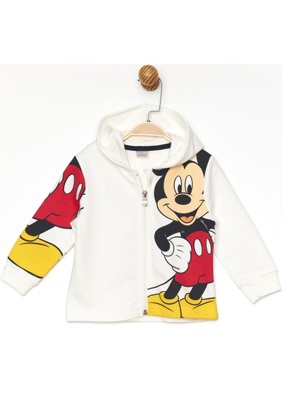 Mickey Mouse Lisanslı Kapüşonlu Sweatshirt 18327