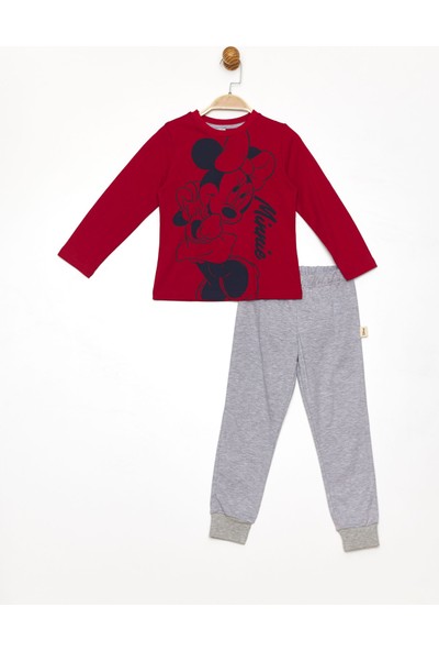 Minnie Mouse Minnie Lisanslı Çocuk Pijama Takımı 19853 Minnie Mouse Minnie Lisanslı Çocuk Pijama Takımı 19853