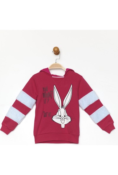 Looney Tunes Lisanslı Kapüşonlu Sweatshirt 18435