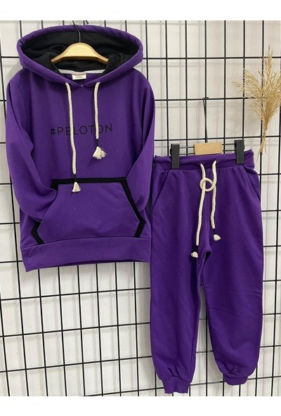 Peloton Kapişonlu Çocuk Eşofman Takım