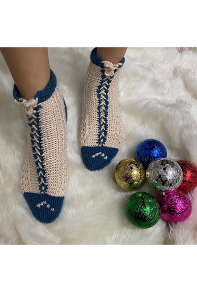 Beykan Patik El Örme Yünlü Beykan Patik El Örme Yünlü