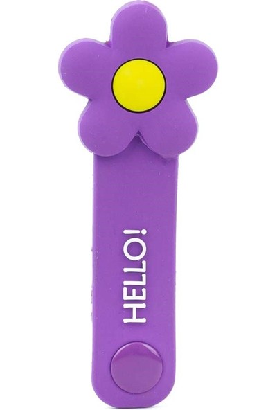 Mihrakula Mor Çiçek Kablo Toparlayıcı