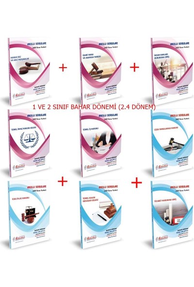 İlkumut Yayıncılık AÖF Adalet 1. ve 2..sınıf 2. ve 4..yarıyıl Bahar Dönemi Konu Anlatımlı Akıllı Sorular (Ciltli)