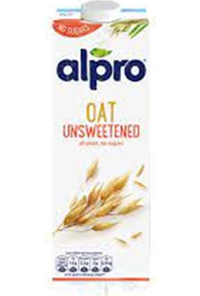 Alpro Şekersiz Yulaf Sütü 1 Lt