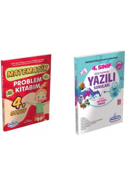 Murat Yayınları 4. Sınıf Problem Kitabım ve Öğretmenim Yazılı Soruları Set