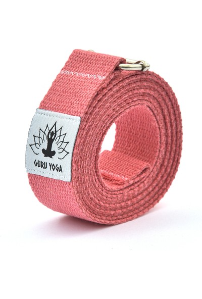 Guru Yoga Doğal Yoga Kemeri Pembe 250 cm
