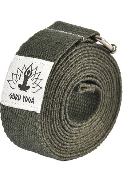 Guru Yoga Doğal Yoga Kemeri Haki Yeşil 250 cm