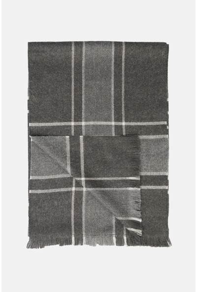 Avva Erkek Siyah Kareli Şal A12Y9414