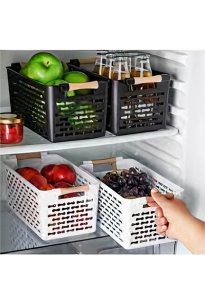 Vakia Ahşap Saplı Organizer Sepet Vakia Ahşap Saplı Organizer Sepet