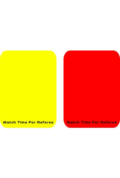 Hakemsizsiniz Sarı Kırmızı Kart Maç Time