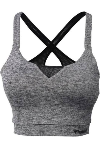 Hummel 911513-2001 Slim Fit Düz SiyahKadın Sporcu Sütyeni
