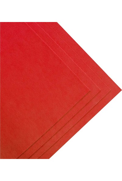 Educolors Kırmızı Kalın Keçe 3 mm Kalınlığında 100X100 cm Ölçülerinde, Hobi Keçe