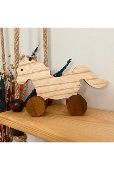 Nurkan Ahşap Oyuncak Ahşap At Oyuncak