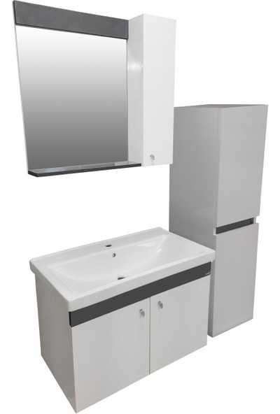 Karen Banyo New Bahar 80 cm Banyo Dolabi Boy Dolap