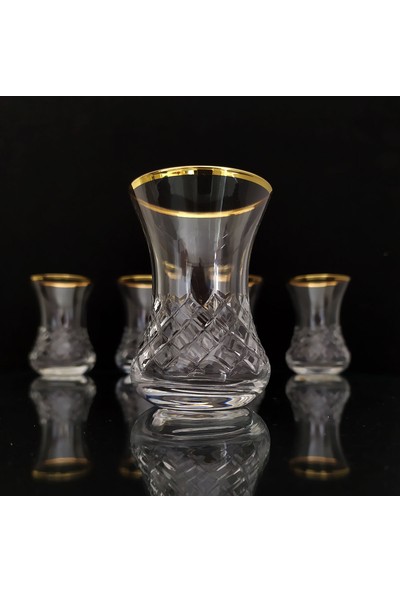 Paşabahçe 42381 Ince Belli Baklava Gold Çay Bardağı -6 Adet Paşabahçe 42381 Ince Belli Baklava Gold Çay Bardağı -6 Adet