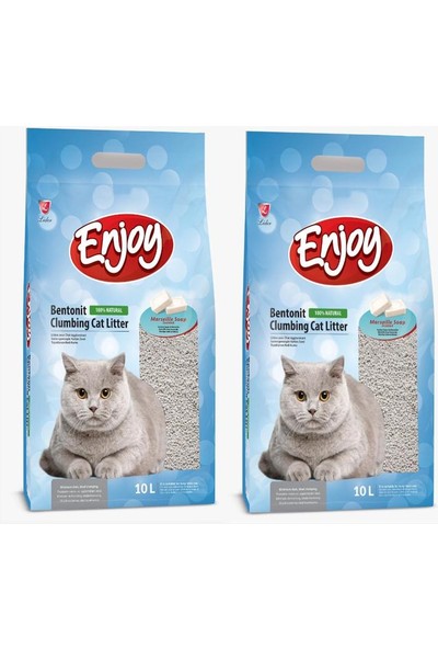 Enjoy Merzifon Sabunlu Kokulu Kedi Kumu 10 Lt * 2 Adet Enjoy Merzifon Sabunlu Kokulu Kedi Kumu 10 Lt * 2 Adet