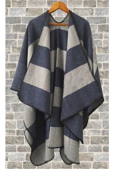 Styleparla Kadın Kareli Panço