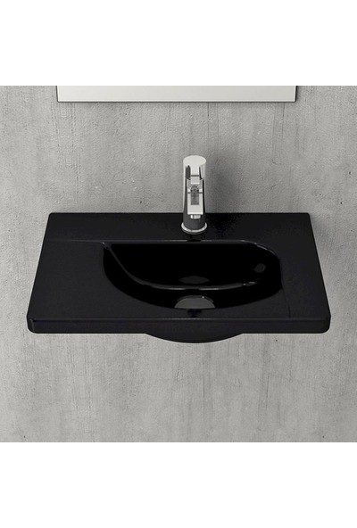 Bocchi Taormina Arch Lavabo, 45 Cm, Parlak Siyah 1015-005-0126