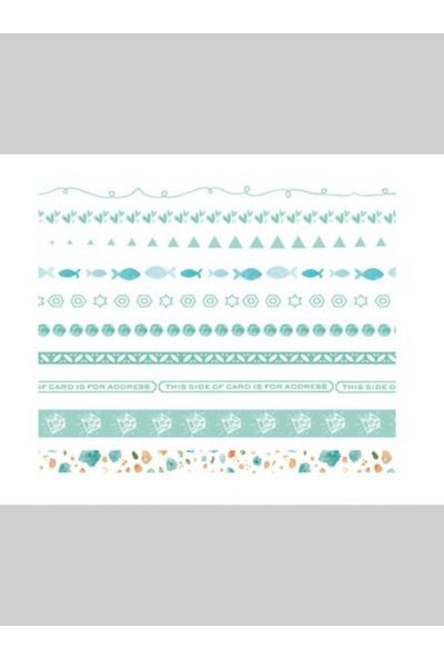 Chi-Chi Papers Green Small Washi Tape Set - Green Küçük Dekoratif Bant Seti Chi-Chi Papers Green Small Washi Tape Set - Green Küçük Dekoratif Bant Seti