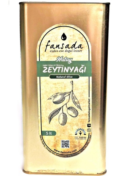 Zeytinyağı Soğuk Sıkım Filtresiz Teneke 5 Lt x 4 Zeytinyağı Soğuk Sıkım Filtresiz Teneke 5 Lt x 4