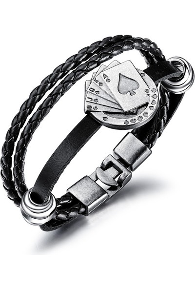 Wealthy Erkek Deri Bileklik-2 Parça (Yurt Dışından) Wealthy Erkek Deri Bileklik-2 Parça (Yurt Dışından)