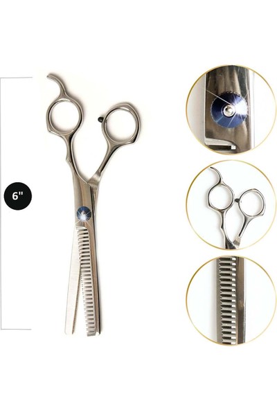 Prodiva Okinawa Profesyonel Berber Kuaför Saç Efile (Ara) Makası 6