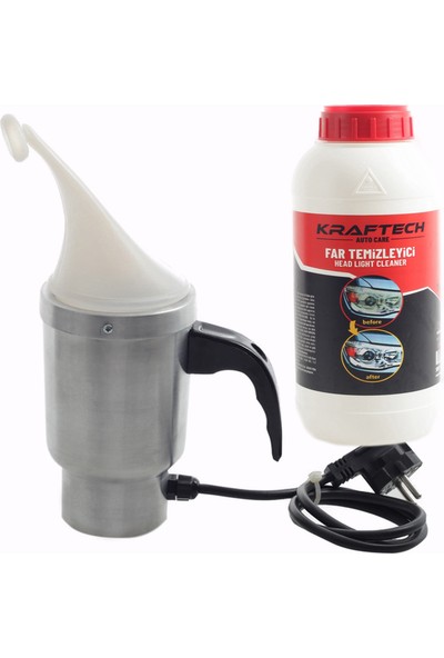 Kraftech Buharlı Araba Far Temizleme Far Parlatma Seti
