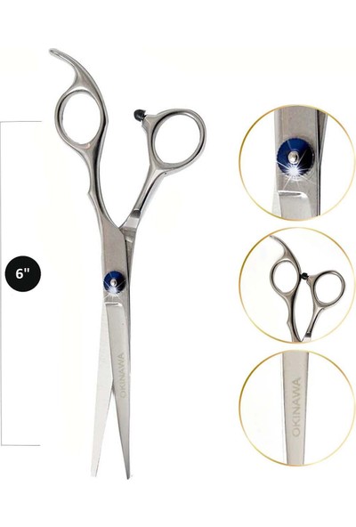 Prodiva Okinawa Profesyonel Berber Kuaför Saç Kesim Makası 6