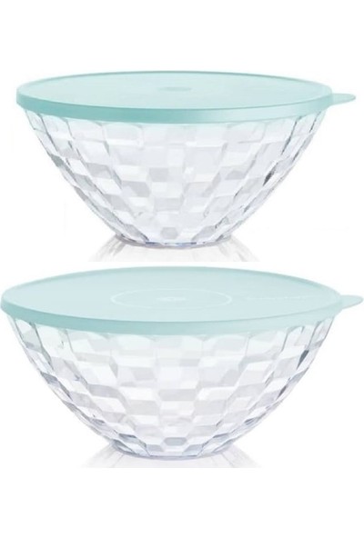 Tupperware Pırlanta Servis 2'li Saklama Kabı 2lt-3.5lt Hsgl