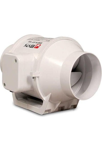 Bvn Bahçıvan Bmfx St 100 Plastik Yuvarlak Karma Akışlı Çift Hızlı Kanal Fanı