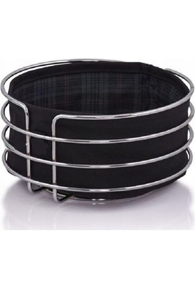 İndirim Hareketi Yuvarlak Dekoratif Lüx Ekmeklik Krom