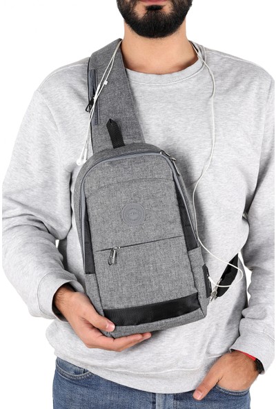 Strong Bag Strong Kulaklık Çıkışlı Tek Kol Göğüs ve Sırt Çantası ,çapraz Çanta Body Bag TK01