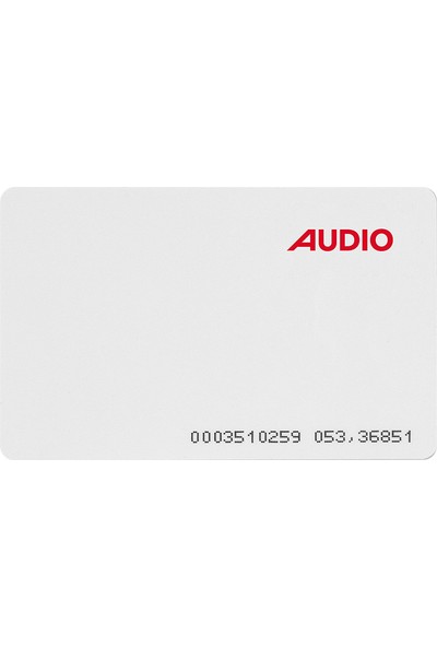 Audio Au-Pcard Kgp 200 Proximity Kapı Giriş Kartı Audio Au-Pcard Kgp 200 Proximity Kapı Giriş Kartı