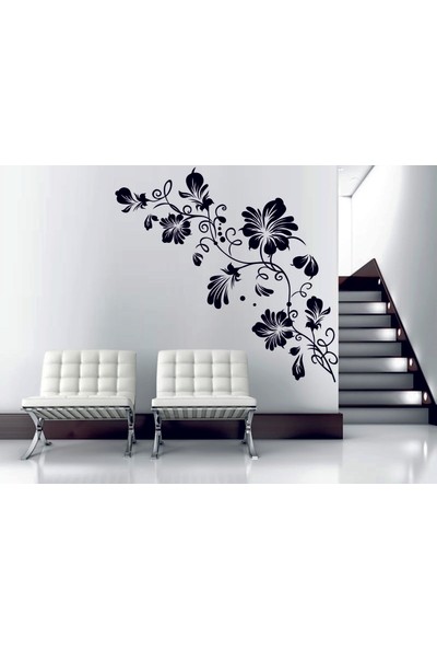 Çiçekler 43X101 Duvar Sticker Yapıştırması 1178