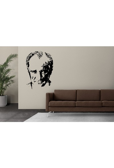 Nokta Sticker Center Atatürk Silüeti 85X120 Duvar Sticker Yapıştırması 003 Nokta Sticker Center Atatürk Silüeti 85X120 Duvar Sticker Yapıştırması 003