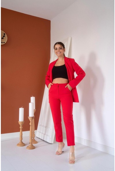 Elbee Ceket ve Pantolon Takım - Kardinal