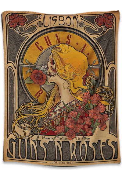 Hobimania Tapestry Guns'n Roses Duvar Örtüsü 40 x 60 cm Hobimania Tapestry Guns'n Roses Duvar Örtüsü 40 x 60 cm