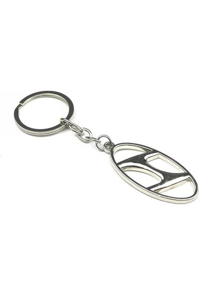 Gardenauto Hyundai Anahtarlık 3D Metal Otomobil Anahtarlığı - Krom Kaplamalı